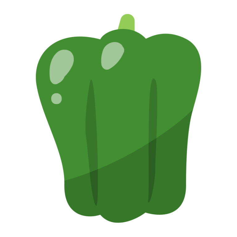 ピーマンのイラスト にぎやかし